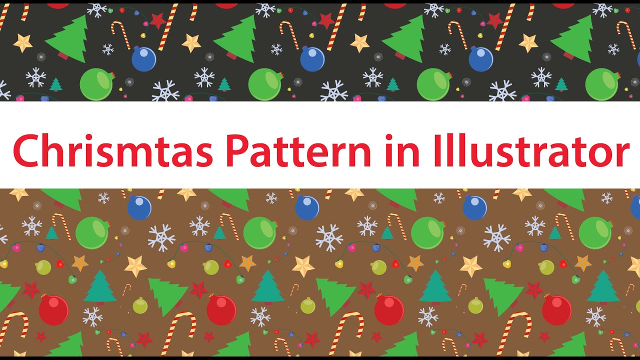 Christmas Pattern in Illustrator - YouTube