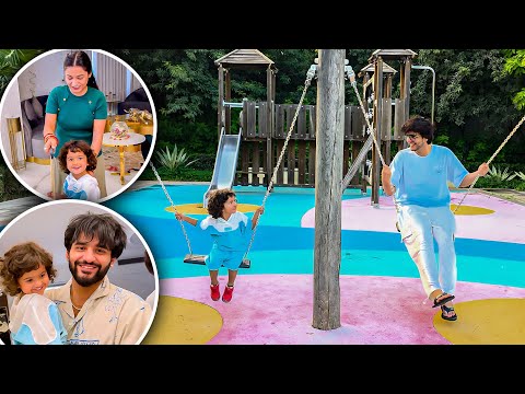 Bahut din baad Abhishek & Asher ghar aaye , Nischay & Asher kitne cute lag rahe hain 