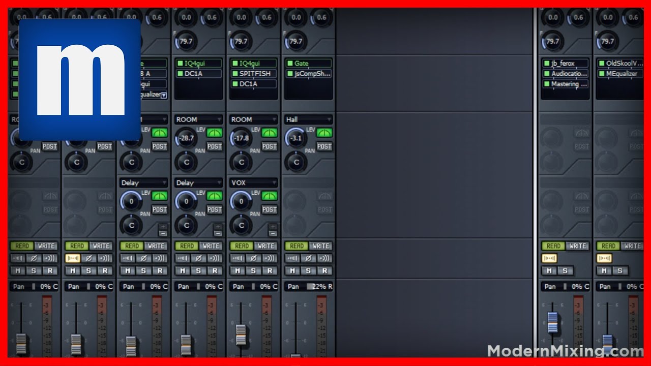 How to Mix an Acoustic Song (Session Set Up) [1 of 4] - ModernMixing ...