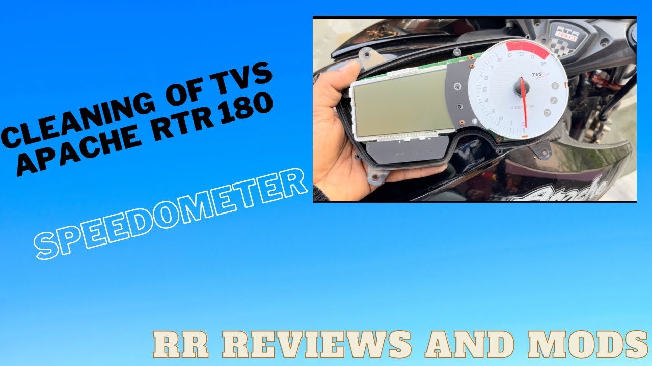CLEANING OF TVS APACHE RTR 180 SPEEDOMETER - YouTube