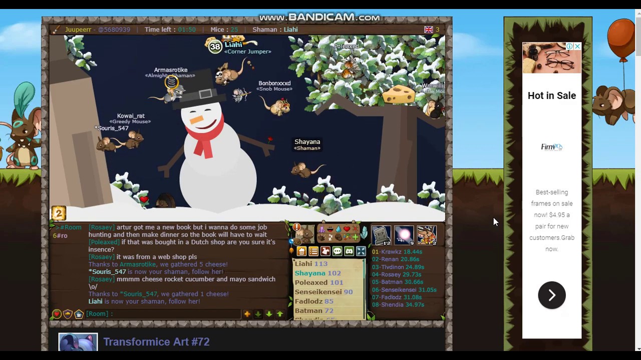 Playing Transformice ( 5 ) . - YouTube