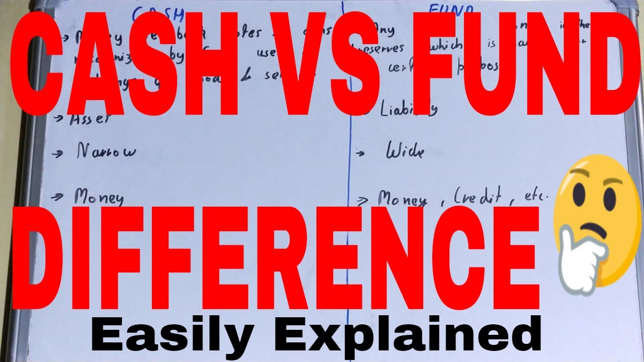 Cash vs Fund Difference|Difference between cash and fund|Cash and fund ...