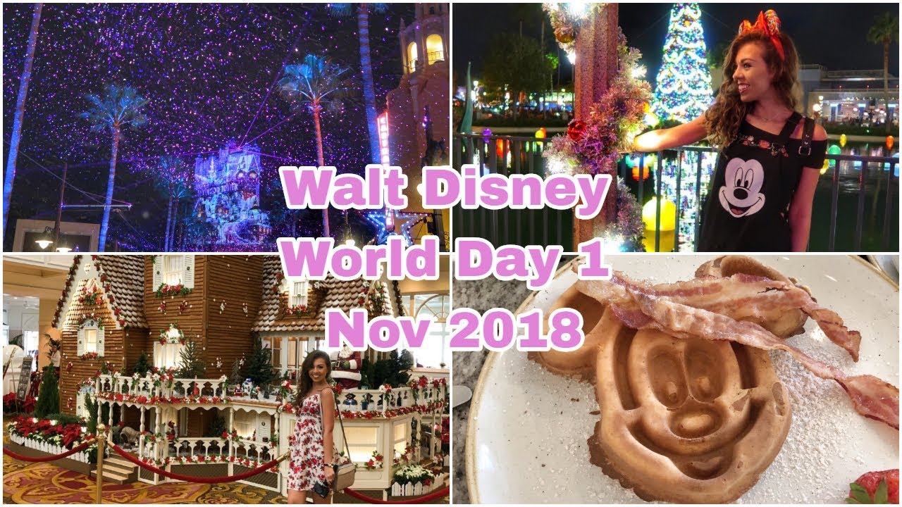 Walt Disney World Vlog Day 1 & Travel Day | Nov 2018 - YouTube