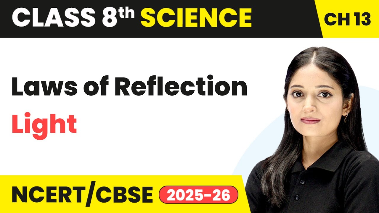 Laws of Reflection - Light | Class 8 Science Chapter 13 | CBSE 2025-26 ...