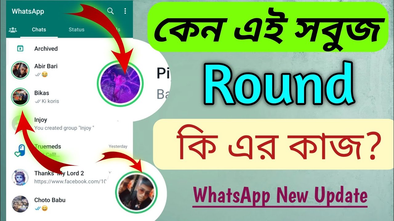 WhatsApp DP new update Green Circle| 🤳 WhatsApp Ring Circle Status- # ...