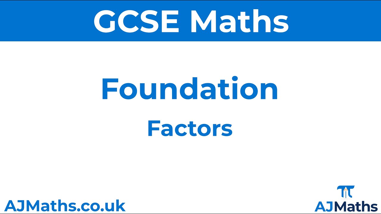 Factors | GCSE Maths - YouTube