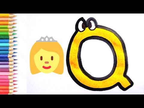 How to draw letter Q || Alphabet Q drawing easy step by step - YouTube