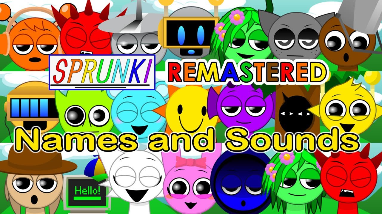 INCREDIBOX SPRUNKI REMASTERED - Sprunki character names & Sprunki ...