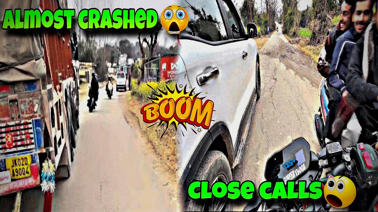 Truck vs bike 🥵||Almost crashed 😳||Close calls🫣||Full hyper ride 🚀 ...