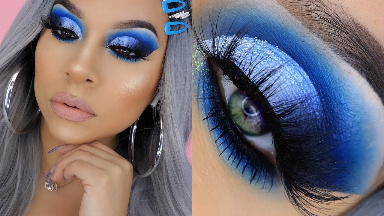 AZUL DRAMÁTICO 🔵LOOK NOCTURNO - YouTube