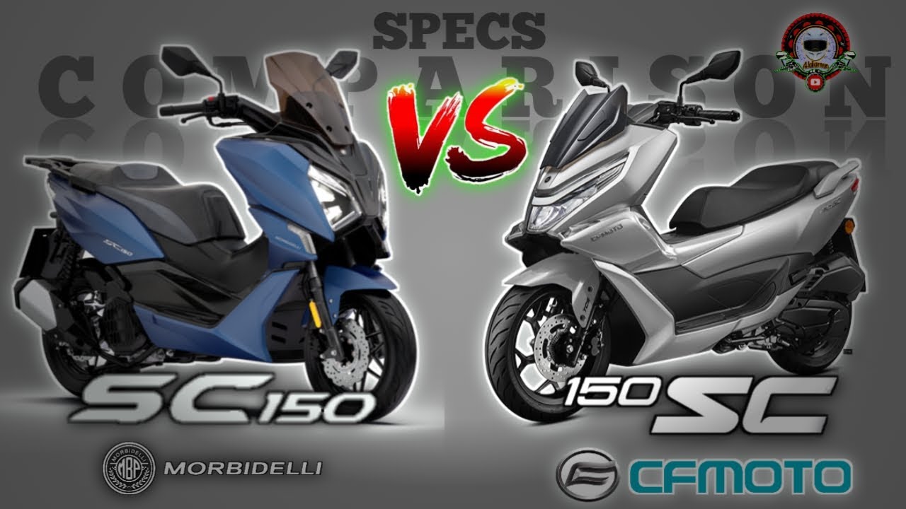 MORBIDELLI SC150 vs CFMOTO 150SC SPECS COMPARISON - YouTube