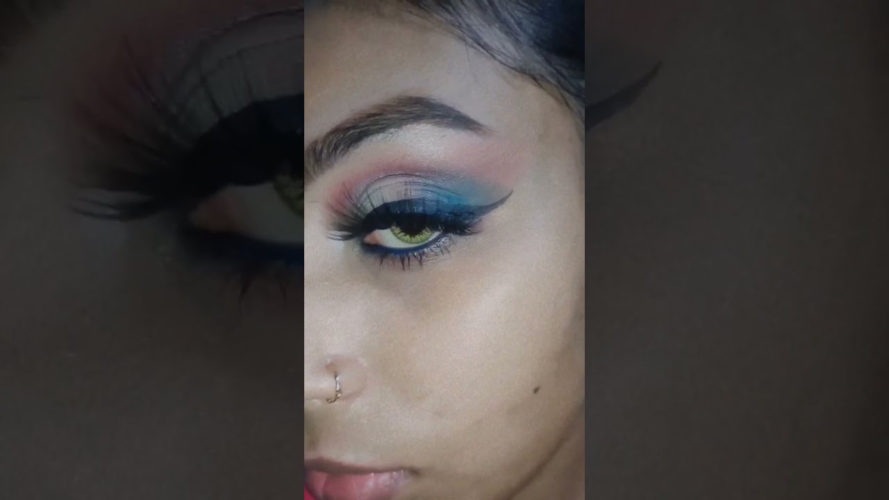 Eye makeup Transformation video||Colour eye makeup|| - YouTube