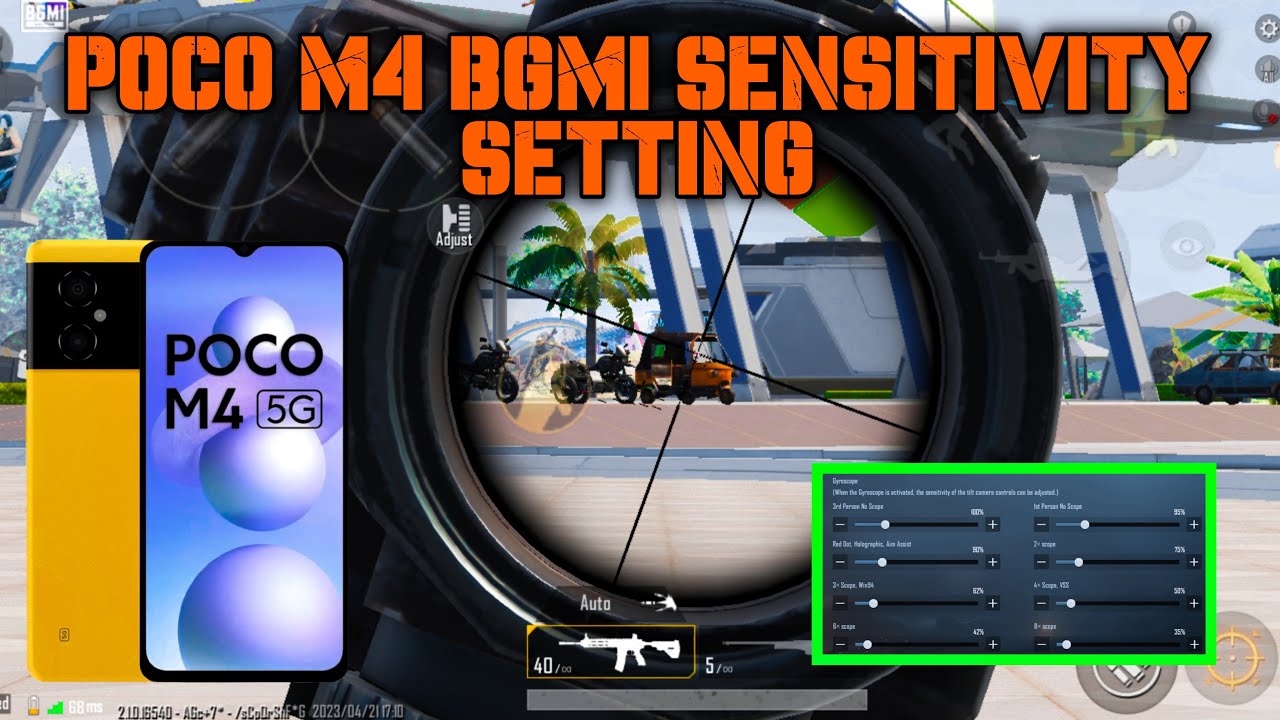 POCO M4 BGMI SENSITIVITY SETTING || POCO M4 PUBG SENSITIVITY SETTING ...