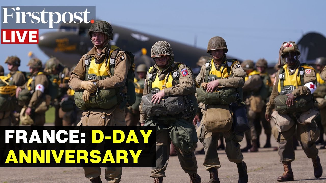France's D-Day Anniversary LIVE: Hundreds of Troops Re-enact Parachute ...