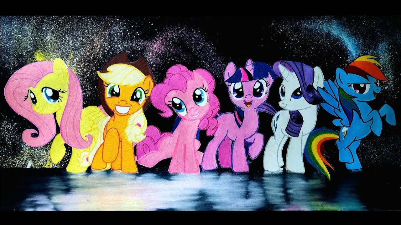 DRAWING - THE MANE 6 ~ MLP GEN 4 - YouTube