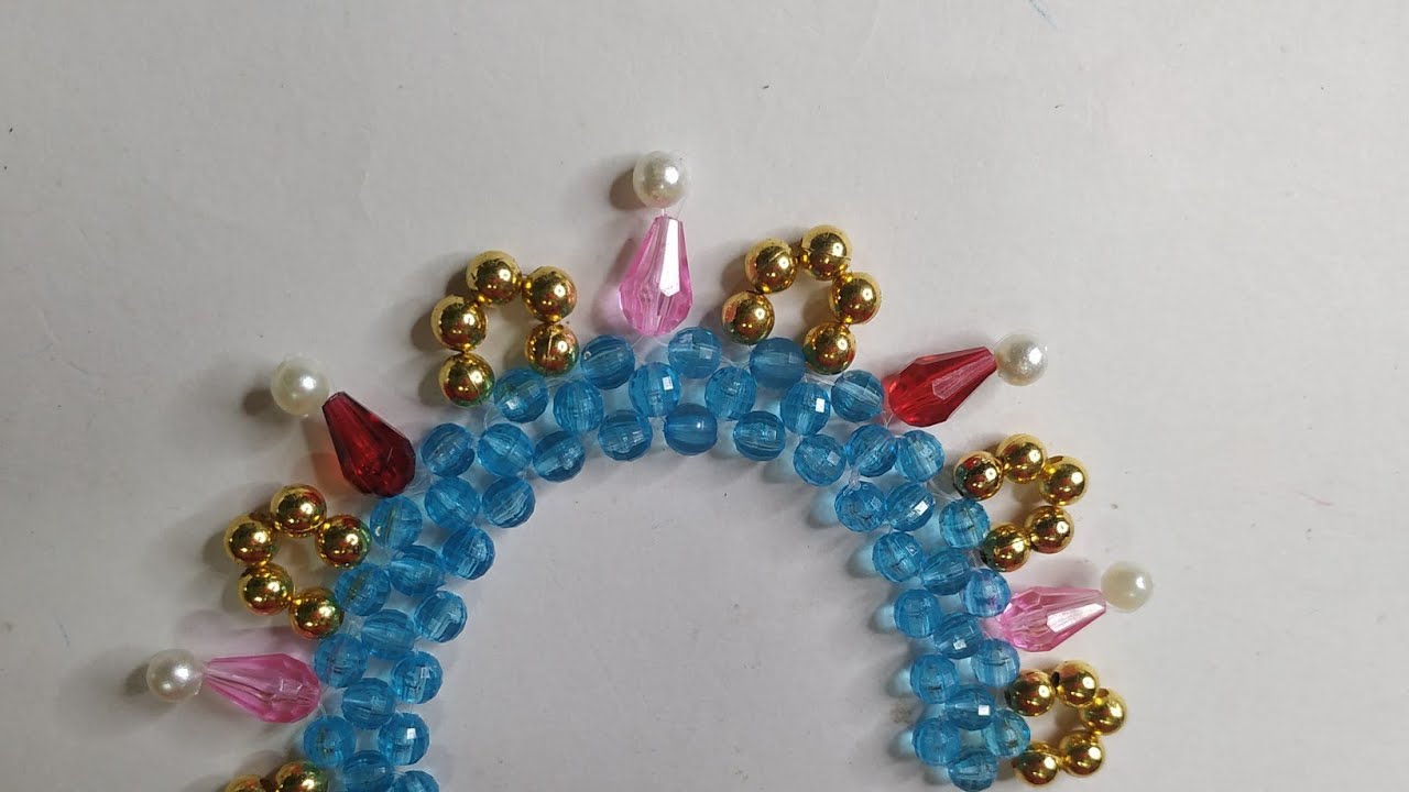 Beaded Kalash Mahirap || Moti Rangoli design|| - YouTube