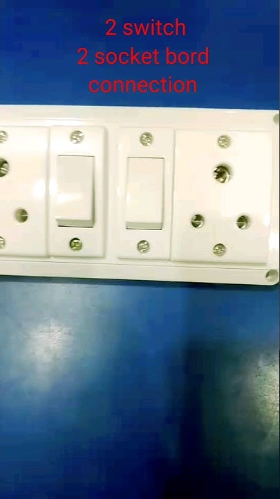 2 switch 2 socket connection| two switch bord wiring #shorts # ...