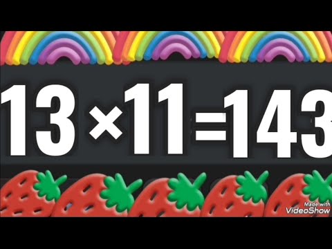 RÉVISION rapide : table de MULTIPLICATION de 13 (Avec exercice📃 ️ ...