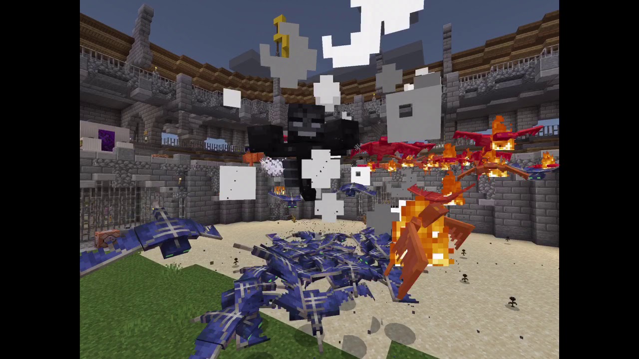 Wither Vs Phantom - Minecraft Mob Battle - YouTube