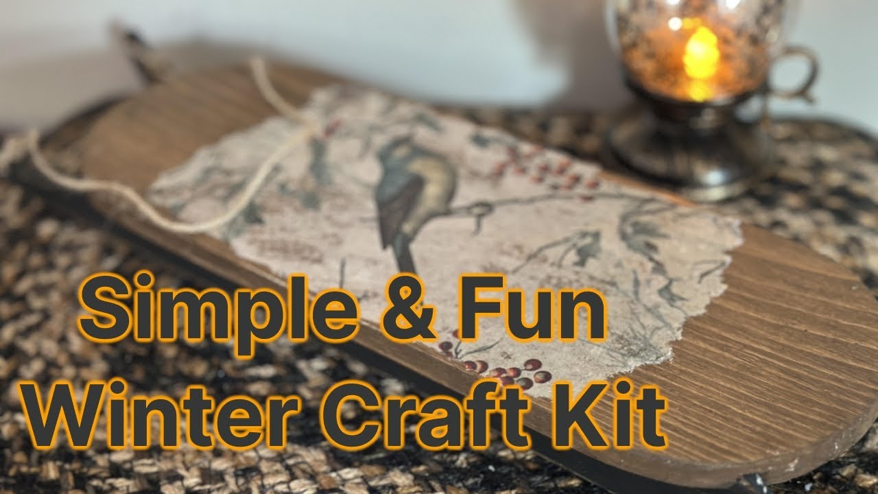 DIY Rustic Winter Sled Craft Kit - How To Crafts - YouTube