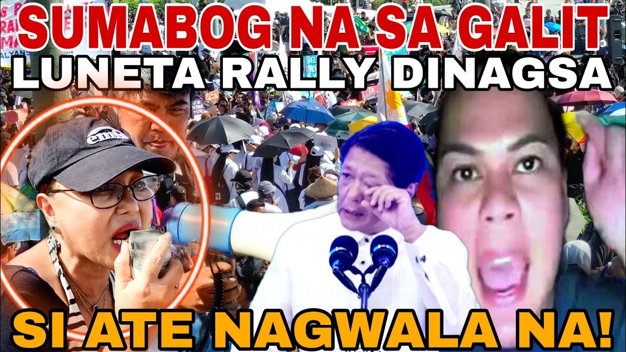 TAONG BAYAN SUMABOG NA SA GALIT! LUNETA DUMAGSA NG NAGRARALLY. - YouTube