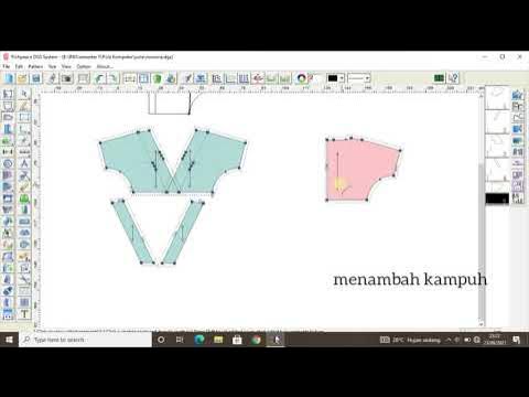 Pecah Pola Blus dengan Lengan Setali | Pola Komputer dengan Software Richpeace - YouTube