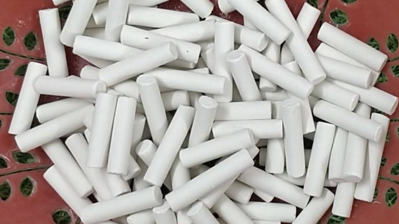 Chalk lovers 🤩 | Thick White Chalk Crumbling & breaking|| Chalk Crunchy ...
