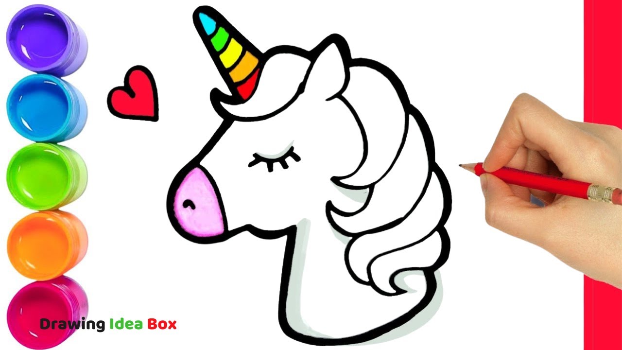 Magical Unicorn Drawing Tutorial 🦄 | Fun and Easy for Kids + Unicorn ...