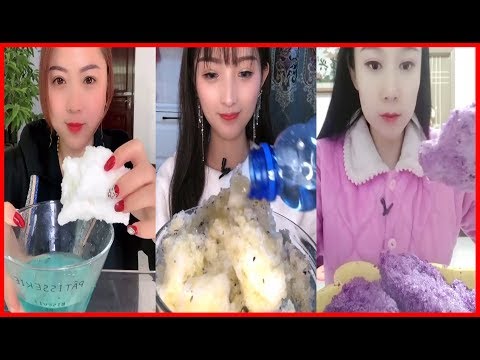 Rahatlatıcı Buz Ve Kar Yeme Videoları (ASMR) - Relaxing Ice And Snow Eating Videos [ASMR) #88