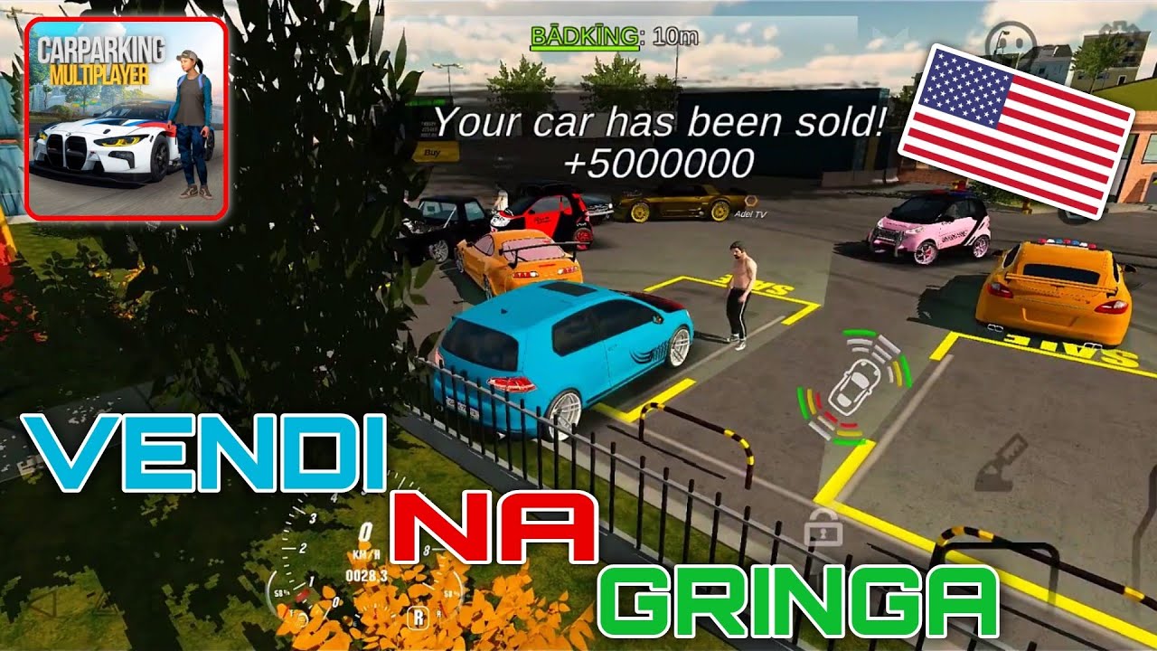 VENDI Meu GOLF GTI Na Gringa Com DESENHO no CAPÔ no (Car parking ...