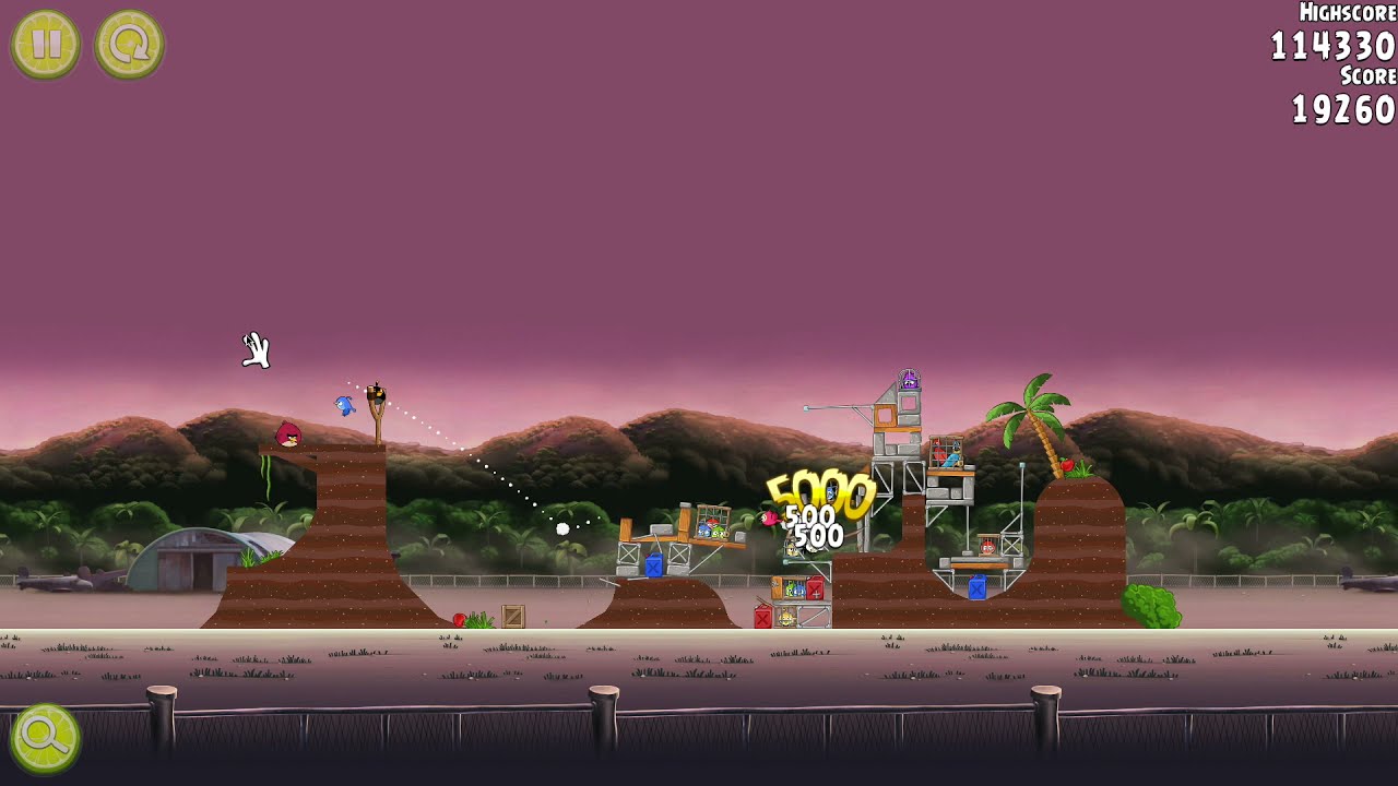 Angry Birds Rio Airfield Chase Level 25 (10-10) 124150 - YouTube