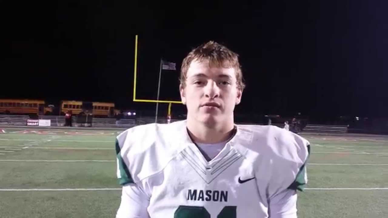 Postgame: Hayden Bruser, Mason (10/17/14) - YouTube