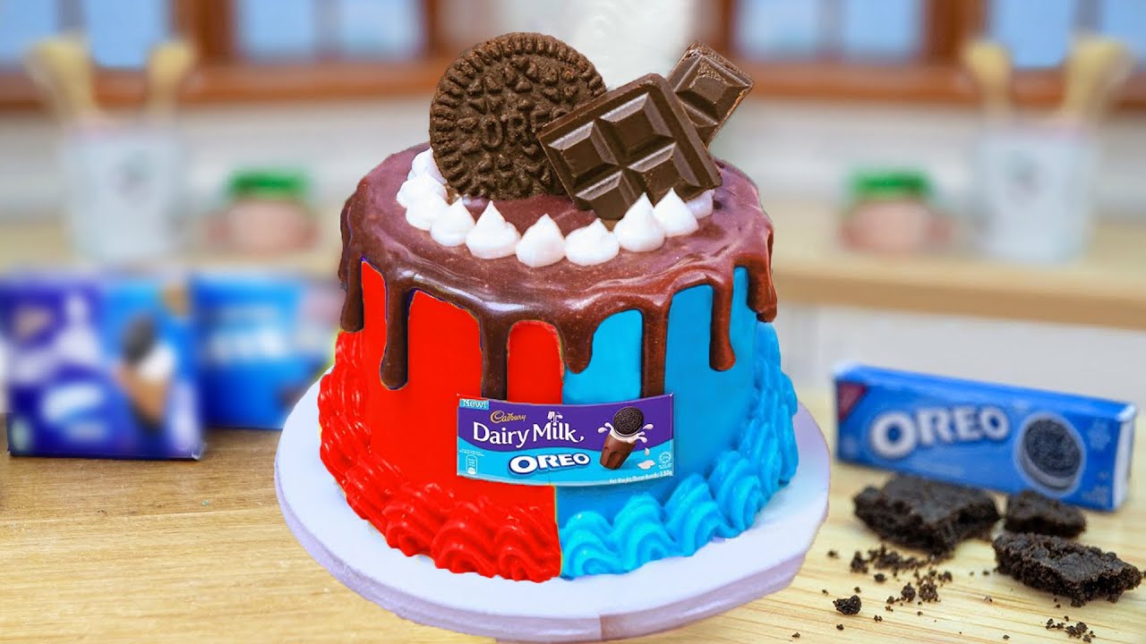 Tasty OREO Cake Miniature Rainbow Oreo Cake Decorating 1000+ Miniature ...
