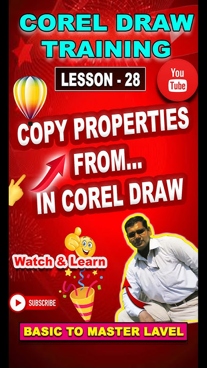 Copy Objects Properties In Coreldraw | How To Copy Properties Of Text In Coreldraw | Coreldraw ...