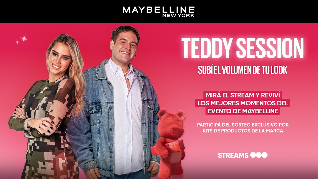 💝 Emisión especial de la Teddy Session de Maybelline 🧸 - YouTube