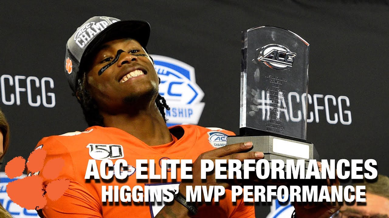 ACC Elite Performances: Clemson WR Tee Higgins' Championship Game MVP ...