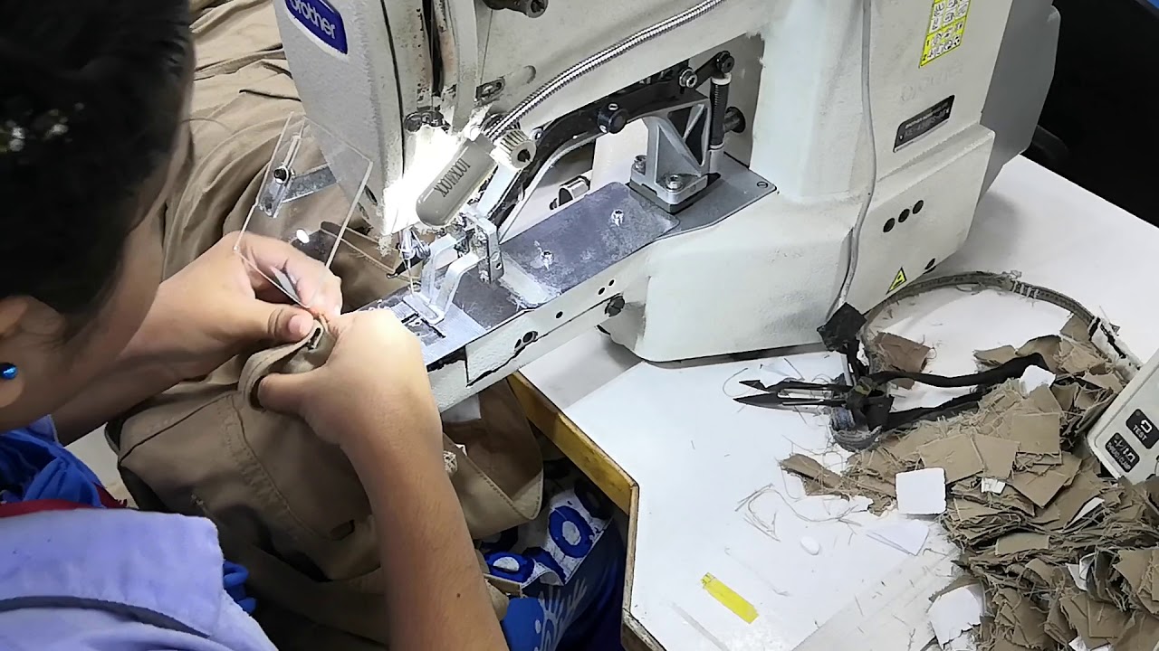 Fold & Loop Bartack with Reinforcement - YouTube