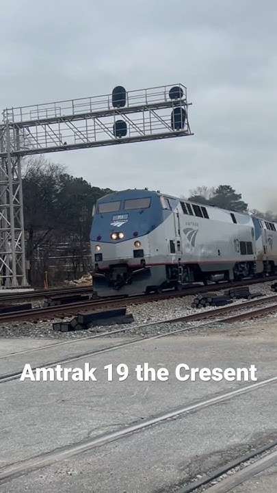 Amtrak 19 the Crescent at CP bridge Atlanta - YouTube