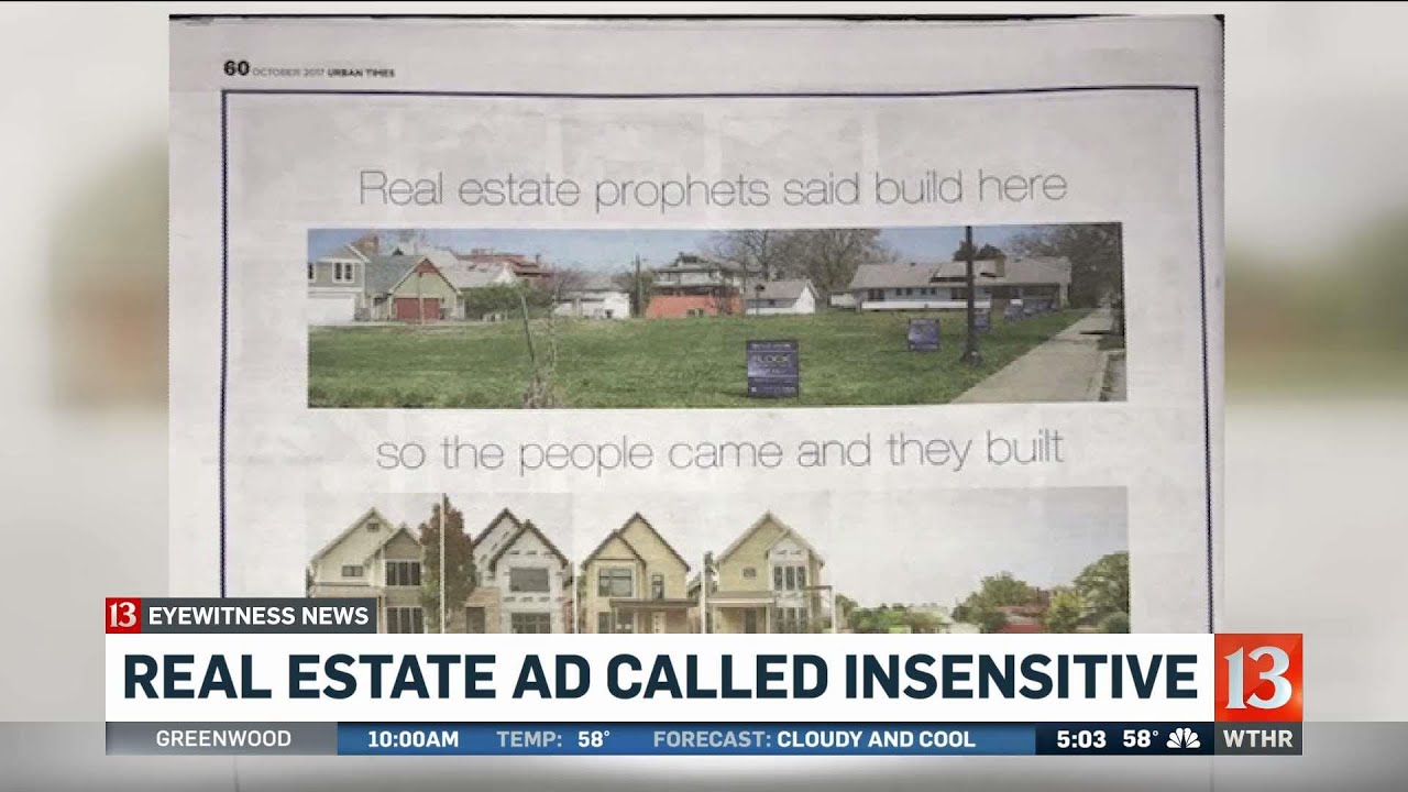 Real estate ad called insensitive - YouTube