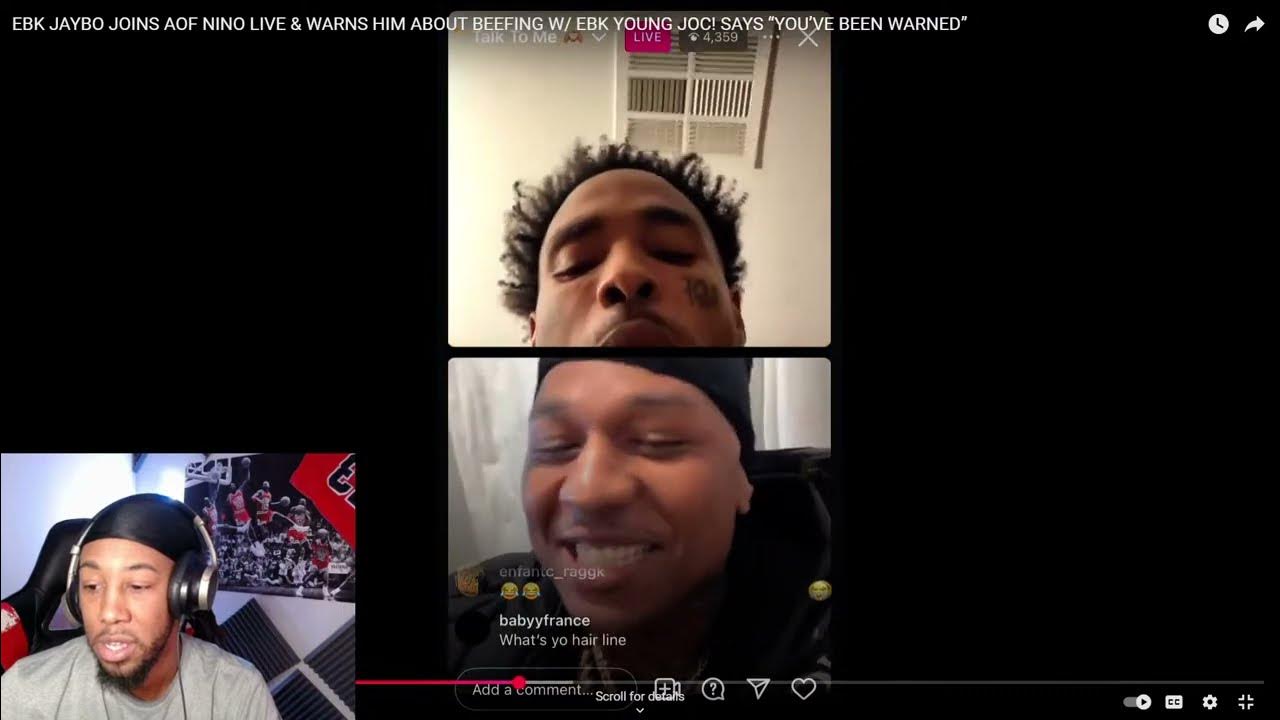 EBK Jaaybo & AOF Nino Beef Over EBK Young Joc!! - YouTube
