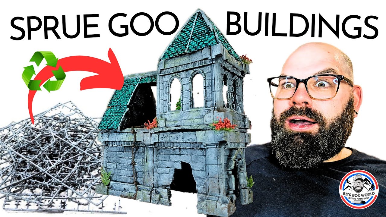 Using Sprue Goo to Make Warhammer Buildings #warhammer #spruegoo # ...