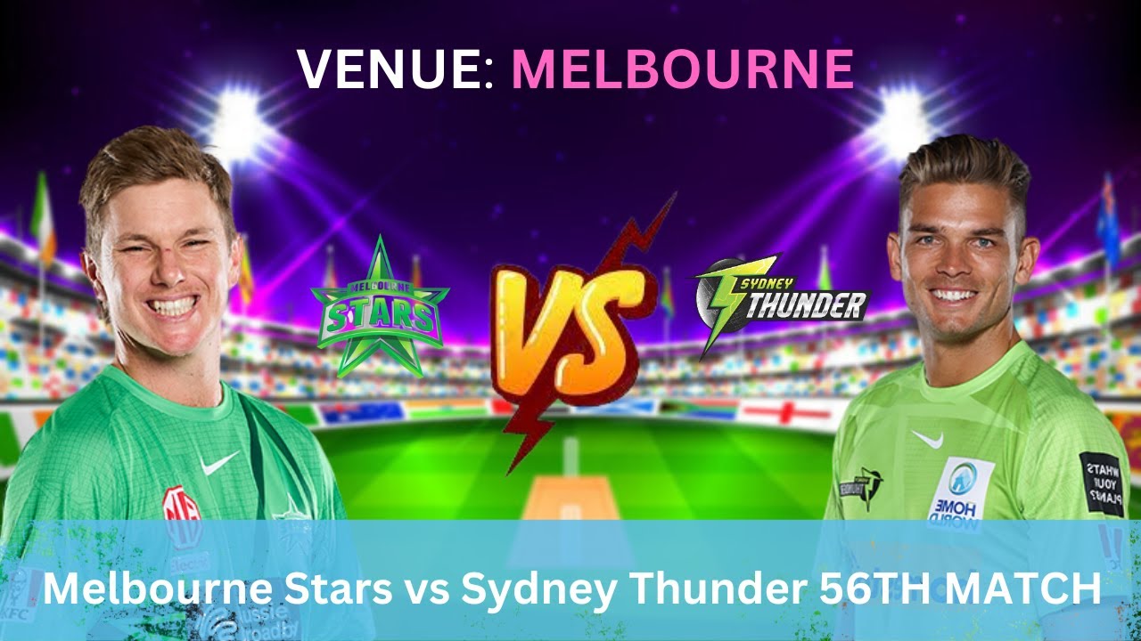 Live: MLS Vs SYT 56th T20I Live Scores | Melbourne Stars vs Sydney ...