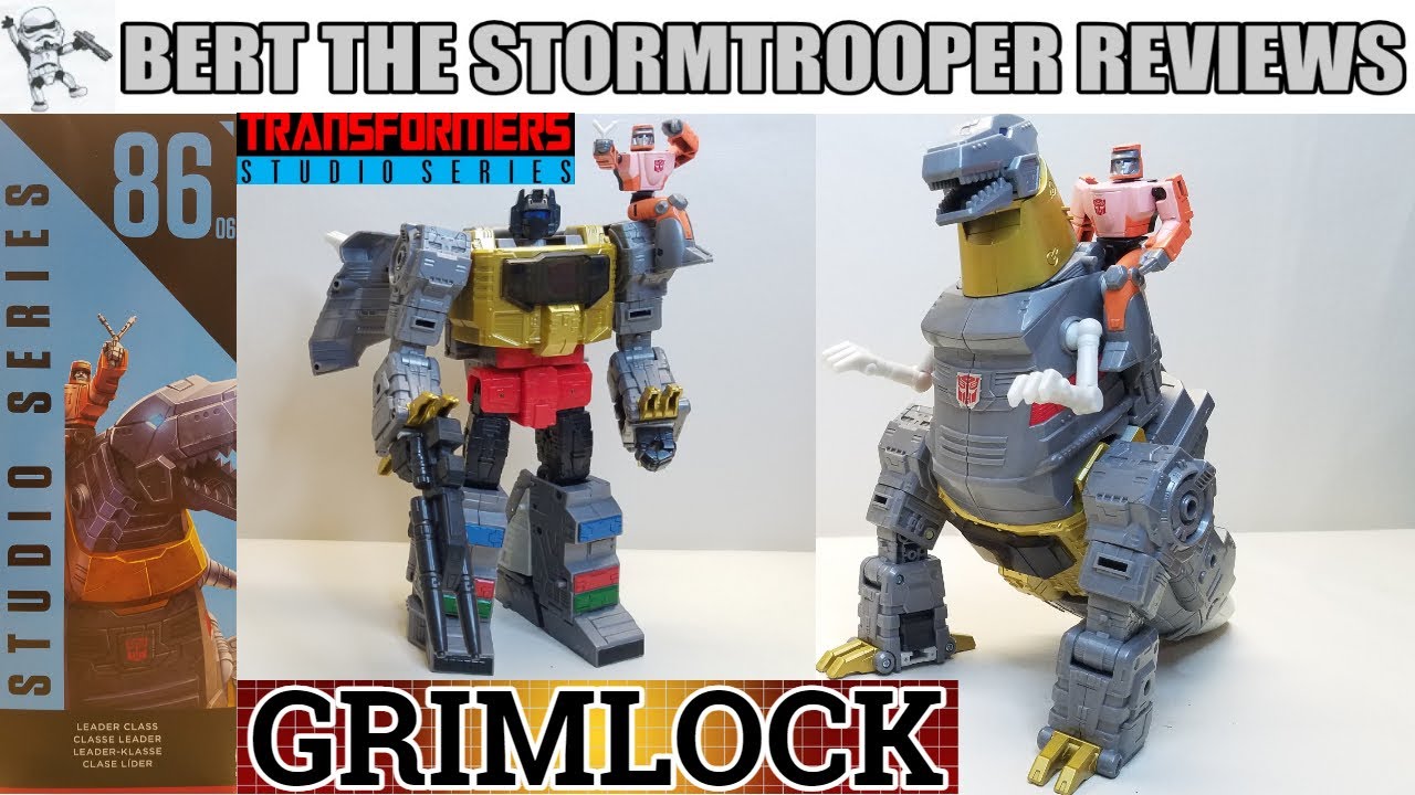 Transformers Studio Series '86 GRIMLOCK REVIEW! Bert the Stormtrooper ...