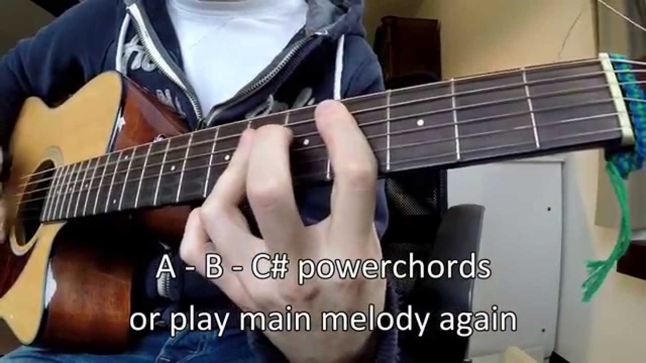 Maroon 5 - Maps (Guitar Tutorial w/ Tabs) - YouTube