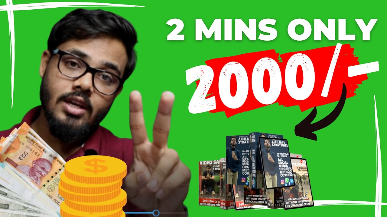 HOW TO MAKE 2000rs in Just 2 mins - welcome to 2 min show 💰 - YouTube