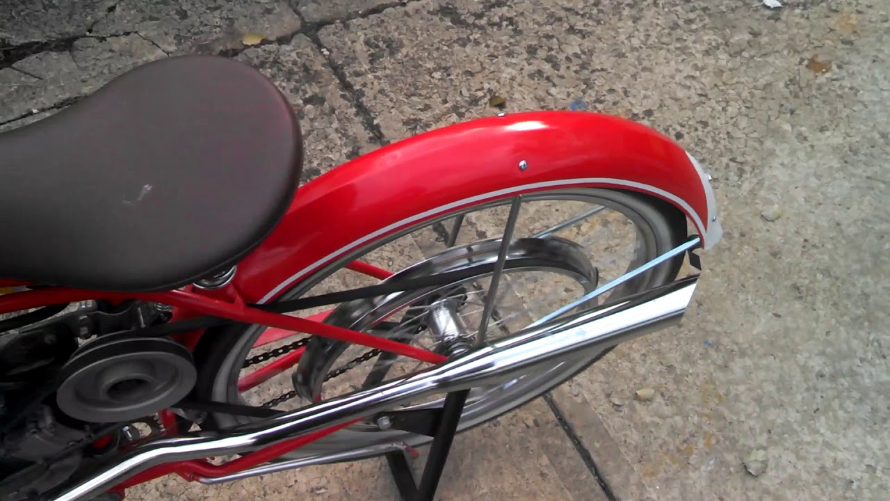 1952 Whizzer H engine kingdragrace - YouTube