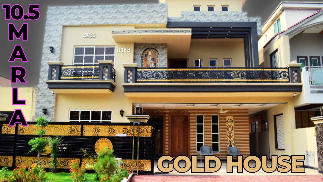 10.5 Marla Golden Castle House in Media Town Islamabad - YouTube