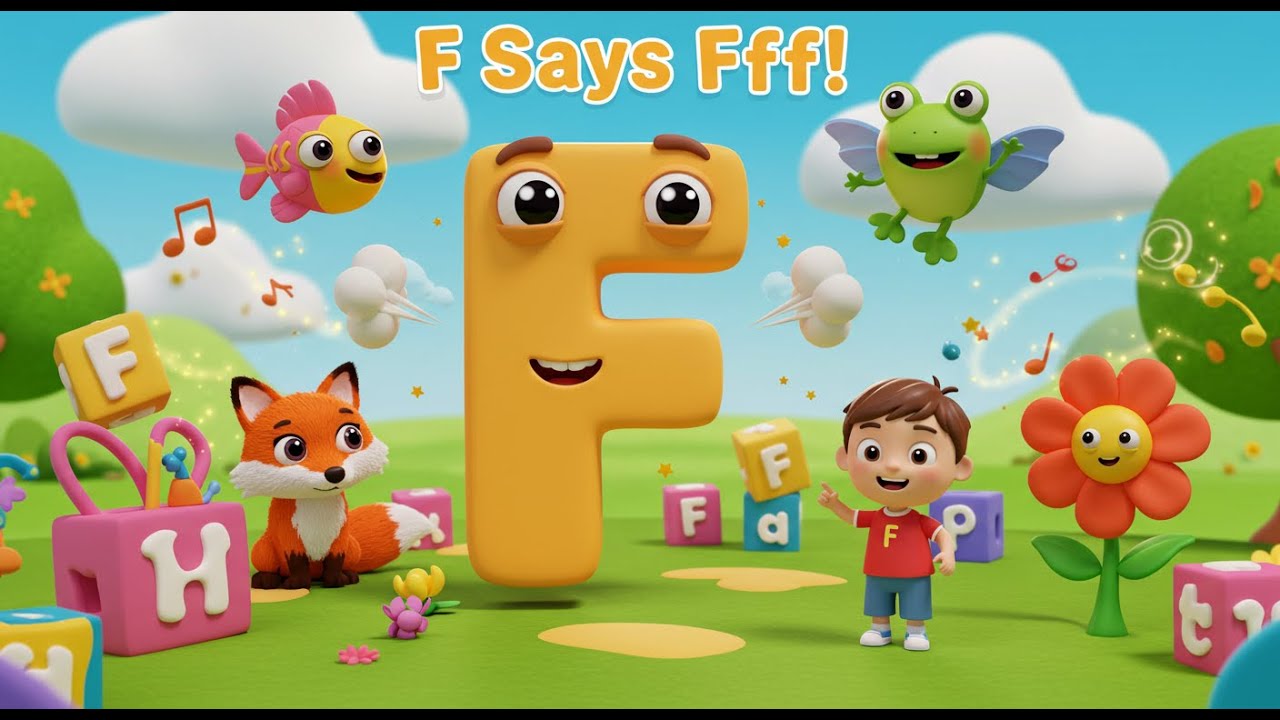 F Says Fff! | F is for Fish Song | Phonics & Letter Sounds for Kids ...