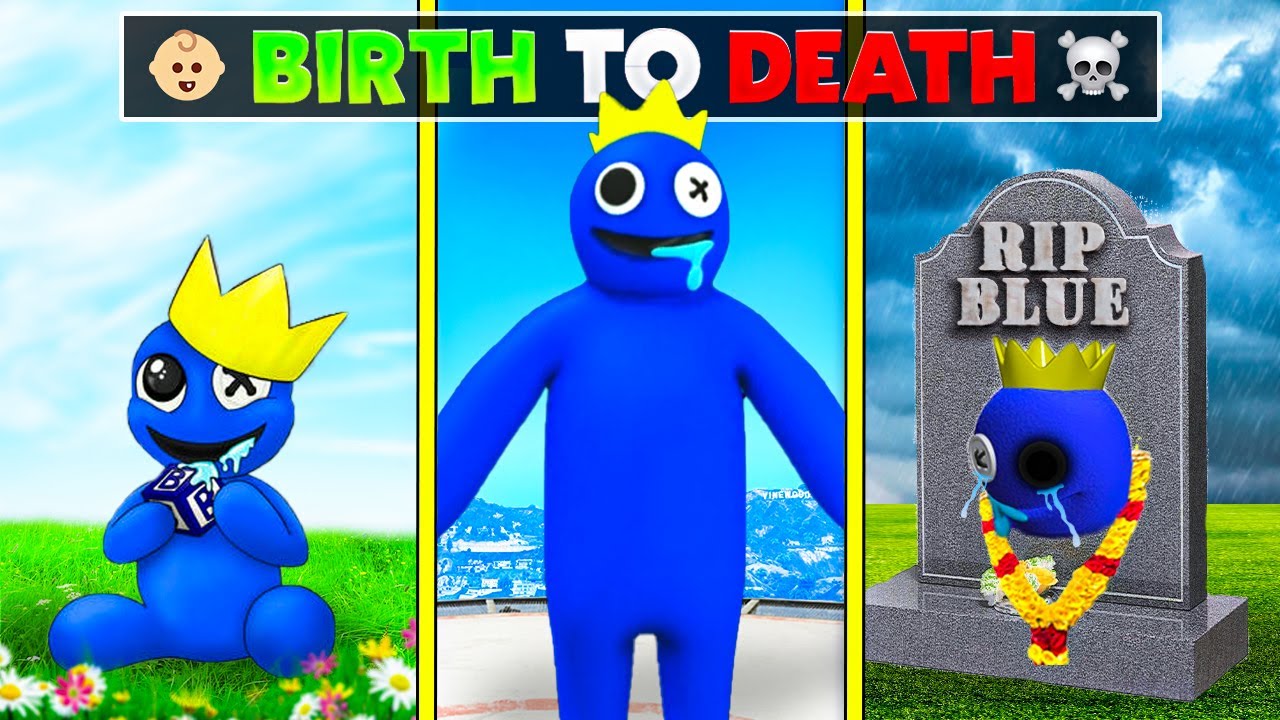 Rainbow Friends Blue's Birth To Death In GTA 5 - YouTube