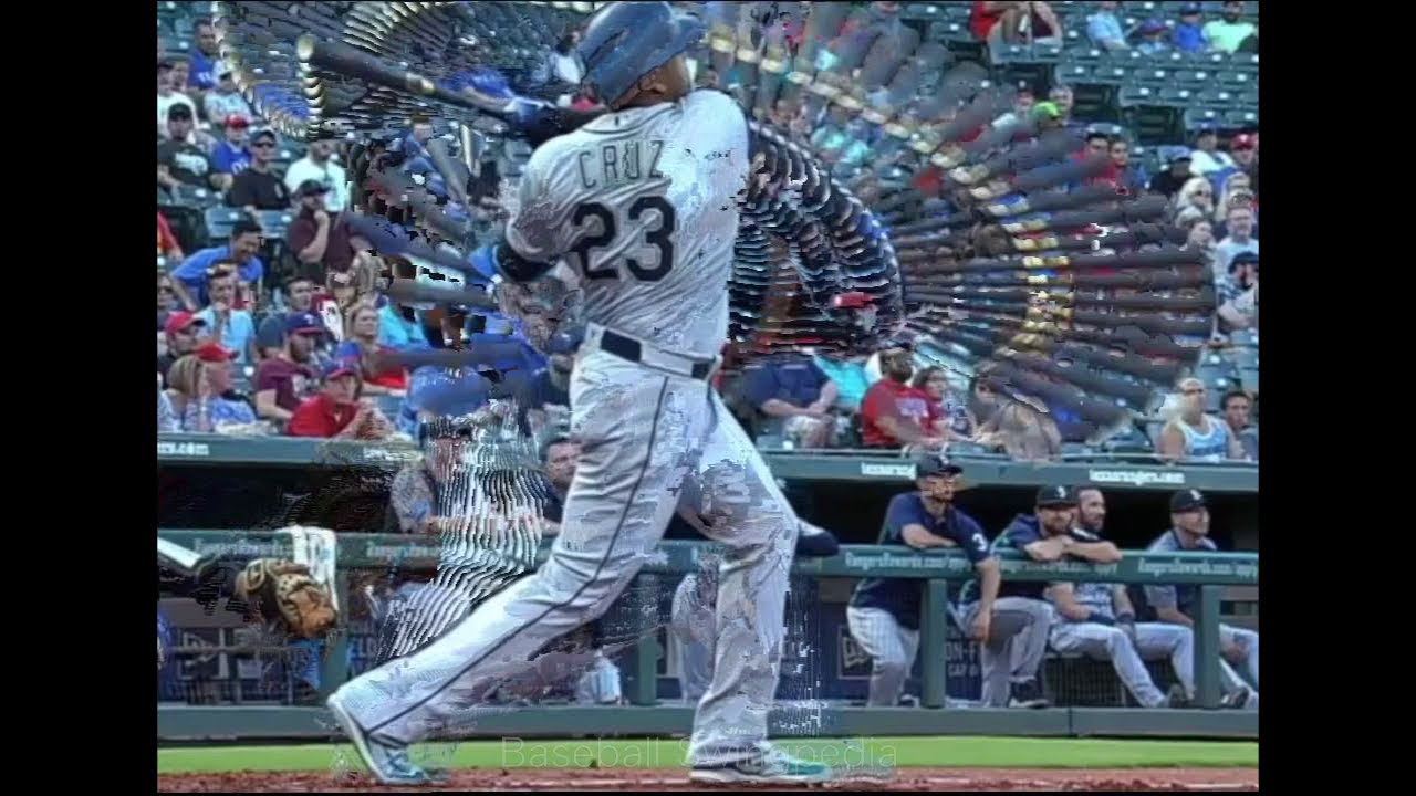 Nelson Cruz Home Run Swing Slow & Strobe Motion 2018-6(#30) - YouTube